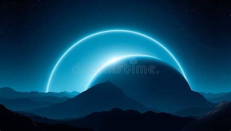 Blue Eclipse Phenomenon Space Celestial Event Lunar Eclipse