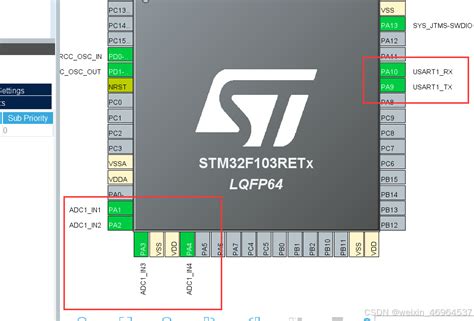 Protues仿真stm32f103ret6的adc查询模式（阻塞模式）4通道转换proteus仿真stm32f103zet6 Adc Csdn博客