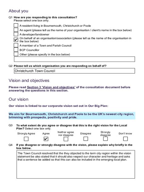 Fillable Online Planning Policy Team Bcp Local Plan Bcp Council Po Box