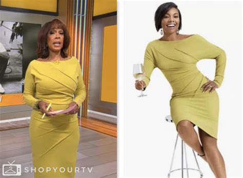 Cbs Mornings November 2023 Gayle Kings Brown Herringbone Sheath Dress