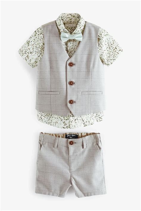 ست لباس مجلسی پسرانه با جلیقه لی لی نی کیدز