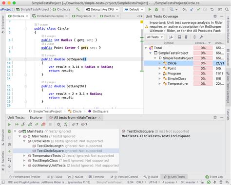 Code Coverage On Macos And Linux In Rider 20191 The Net Tools Blog