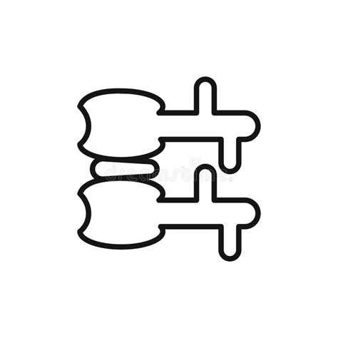 Radiculopathy Radicular Syndrome Logo Sign Vector Outline Stock Vector