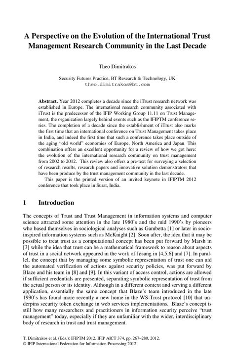 Pdf Ifip Advances In Information And Communication Technology