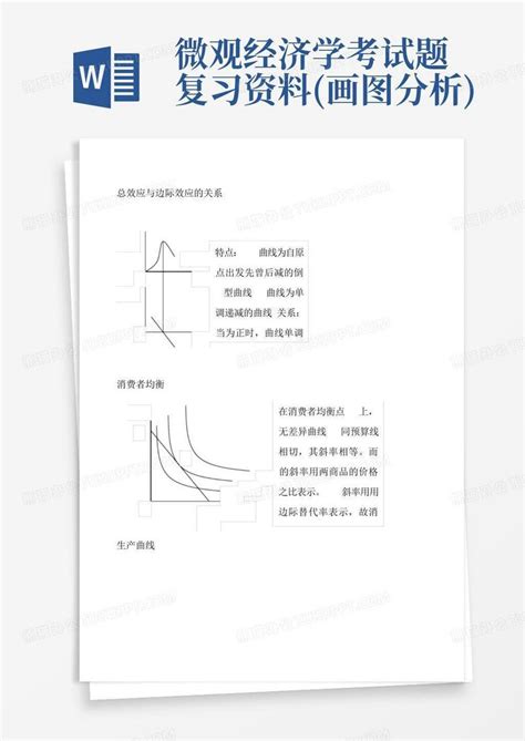 微观经济学考试题复习资料画图分析word模板下载编号qgdppamm熊猫办公