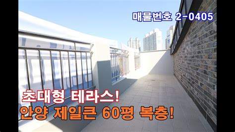 안양복층빌라 60평 인덕원역 도보2분큰방4개초대형테라스관양동 제일큰집 Youtube