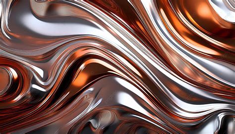Abstract Metallic Waves Background Metallic Abstract Waves Background Image And Wallpaper For