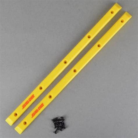 Santa Cruz Skateboards Cell Block Slimline Skateboard Rails Yellow Skateboards From Native