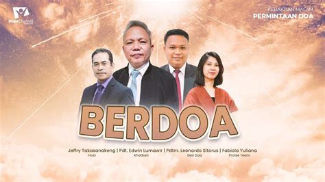 Ibadah Malam Permintaan Doa November Pdt Edi Simbolon Hope Channel Indonesia
