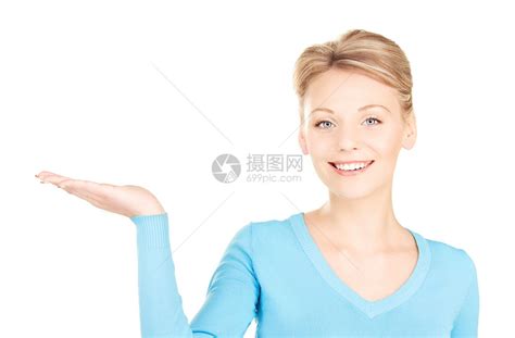 椰枣上的东西棕榈女孩手势人士广告福利女性蓝色金发女郎快乐高清图片下载 正版图片321371786 摄图网