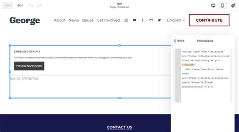 How To Embed Ngp Van On Your Campaign Website — Swayed