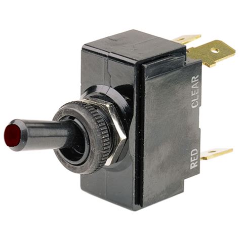 SPDT On Off On Blade Red Illuminated Cole Hersee