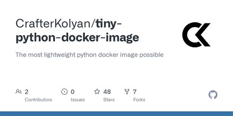 github crafterkolyan tiny python docker image the most lightweight