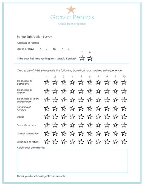 Tenant Survey Template