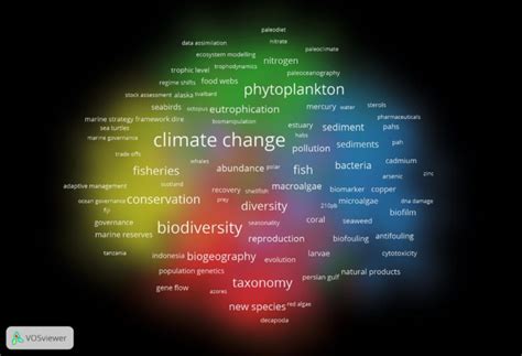Authors Keywords Network Density Visualisation Of Four Clusters Blue