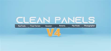 Clean Panels V Released Giveaway BlenderNation