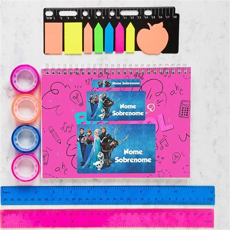 Etiqueta Escolar Frozen Malires Gráfica