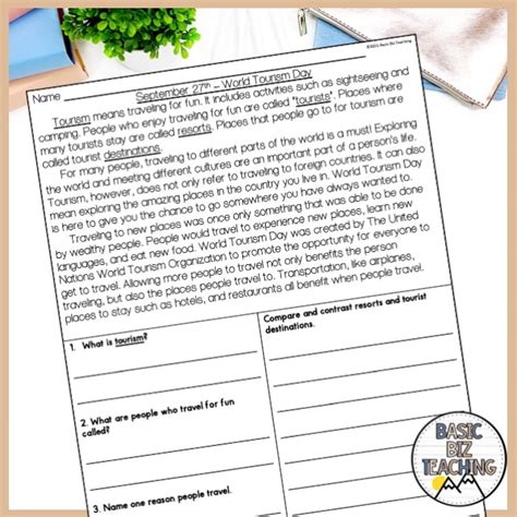 September Nonfiction Reading Comprehension Passages Made By Teachers