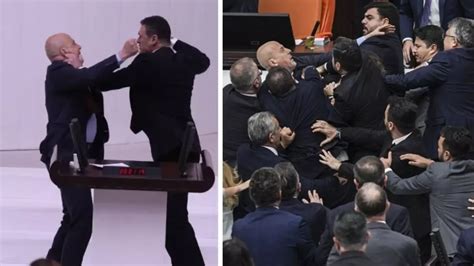 Meclis teki yumruklu kavga dünya basınında Kadın vekilin kanı kürsüye