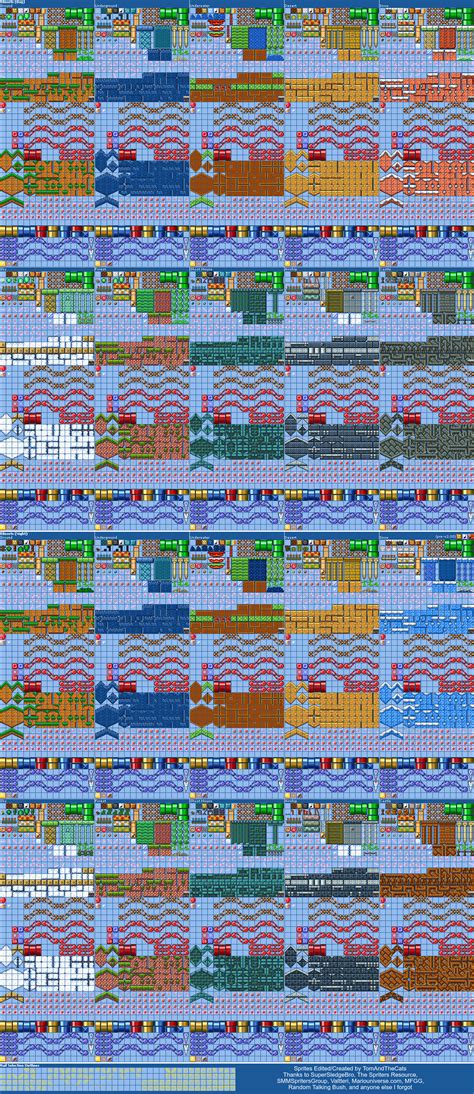 All Smm2 Smb1 Snes Style Tilesets Edited By Tomandthecats On Deviantart