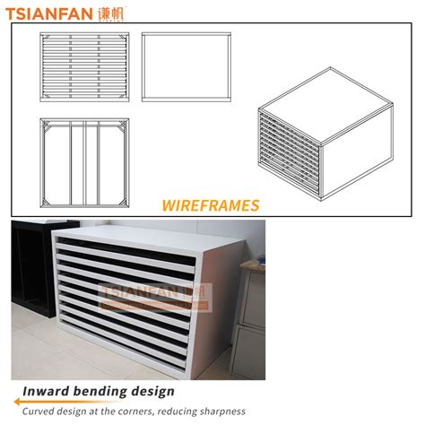 Tile Board Drawer Display Cabinet Push And Pull Display Cases