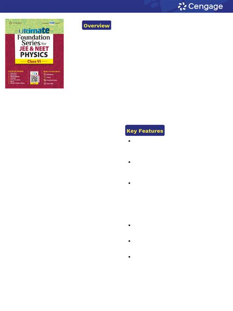 Foundation Physics Class 6 Content Pdf Concept Learning