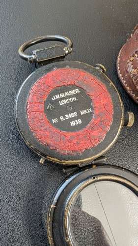 Mk Ix Cased British Military Compass Dated 1938