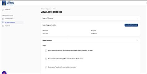 Leave Human Resource Management Portal