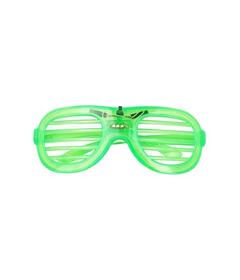 Neon Green Led Shutter Glasses 155 X 6cm Looksharpstore