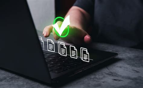 Premium Photo Woman Use Laptop With Vr Interface For Quality