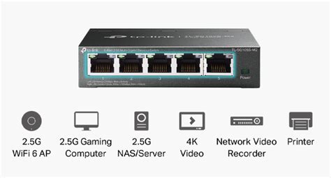 Tp Link Tl Sg105s M2 5 Port Multi Gigabit 2 5g Ethernet Switch Unmanaged Network