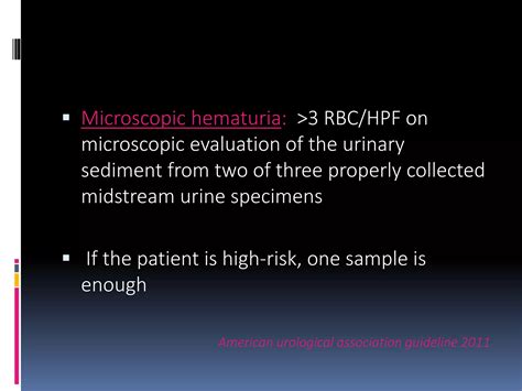 Evaluation Of Hematuria PPTX