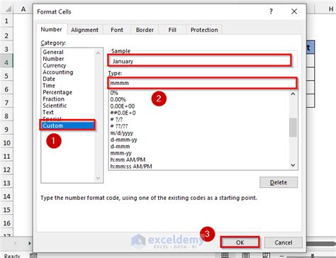 how to count months in a column in excel 4 quick methods