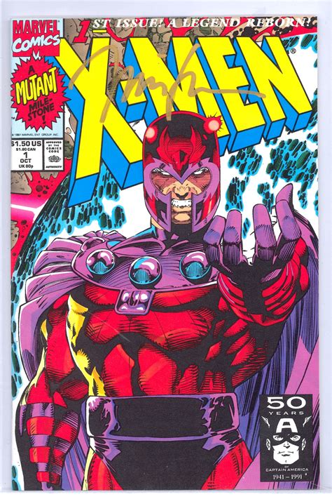 X Men V2 1 Nm Jim Lee Signed Magneto Cover Da Card World