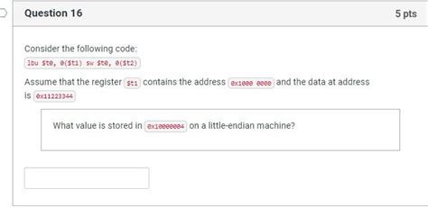 Solved Consider The Following Code Assume That The Register Chegg