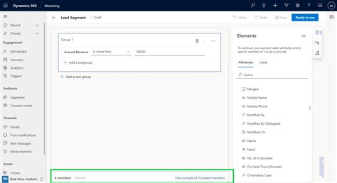 Segmentation In Real Time Marketing Within Microsoft Dynamics 365