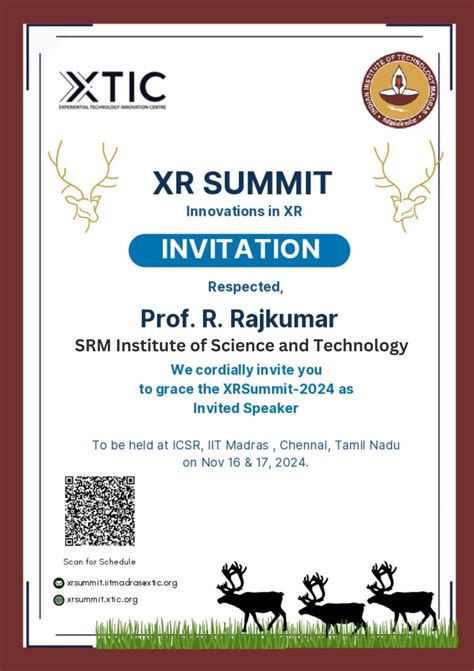 Dr R Raj Kumar On Linkedin Xrsummit2024 Iitmadras Srmist Xr Ar