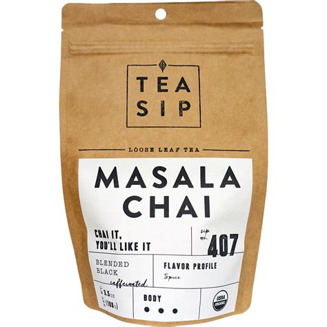 Masala Chai Loose Leaf Organic Black Tea Tea Sip