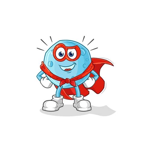 Premium Vector Blue Moon Heroes Vector Cartoon Character