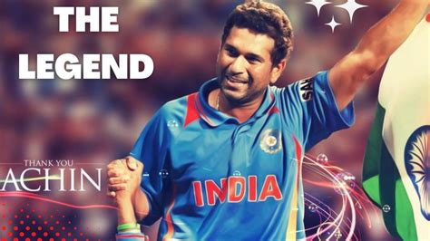 The Legend Sachin Tendulkar The God Of Indina Cricket Youtube