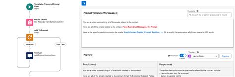 from james barker using flows with prompt builder unofficialsf