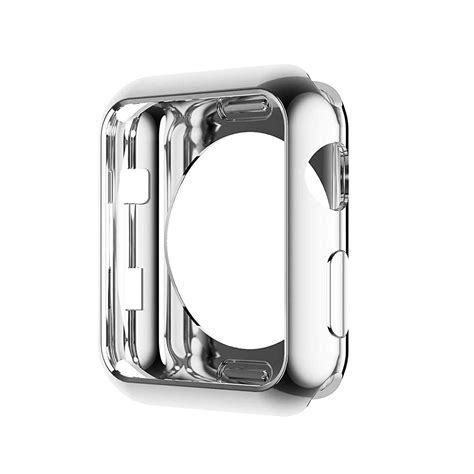 Премиум силиконов защитен калъф предназначен за Apple Watch Series 1 2 3 38 мм капак на екрана