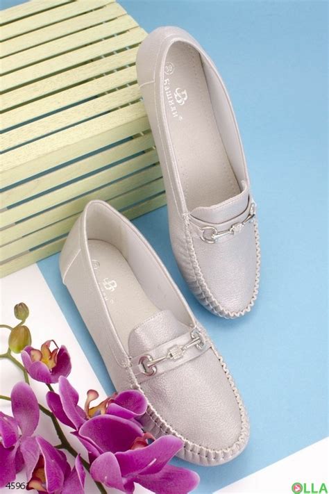 Жіночі мокасини з брошкою И 200 4 купити недорого в інтернет магазині «olla Україна