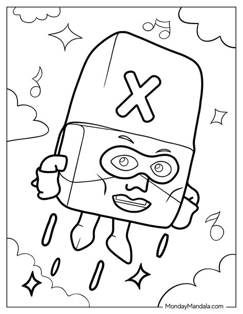 Alphablocks Coloring Pages F
