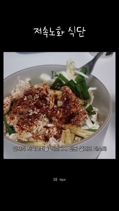 저속노화 그거 어떻게 하는건데 브이로그 먹방 Youtube