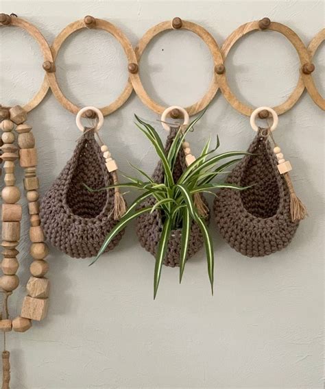 Crochet Hanging Basket Hanging Basket Hanging Basket Storage