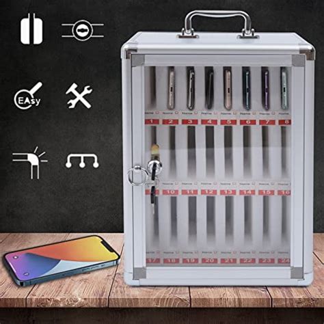 Cncest Clear Cell Phone Locker Boxcell Phone Storage Box With Door