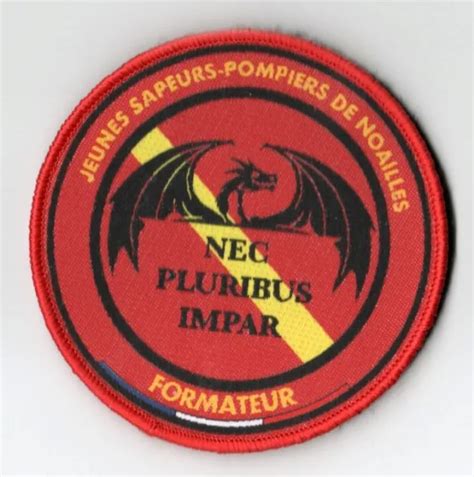 ÉCUSSON POMPIER SECURITE civile sdis FORMATEURS JSP NOAILLES SDIS 60