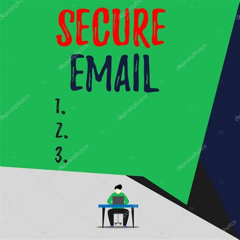Texto De Escritura A Mano Email Seguro Concepto Que Significa Proteger El Contenido Del Correo