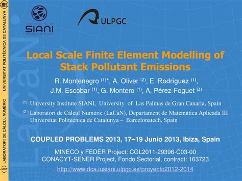 Local Scale Finite Element Modelling Of Stack Pollutant Emissions Ppt Download